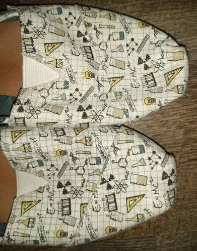 Mens Shoes Size 8 Toms Biology Chemistry Math Science | eBay
