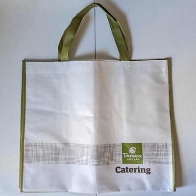 Panera Bread Catering Tote 21 x 12 x18 VERY LARGE Reusable Grocery ...
