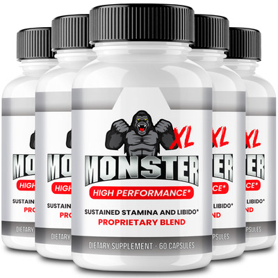 (5 Pack) Monster XL Men Capsules, Male Health Pills to Boost ...