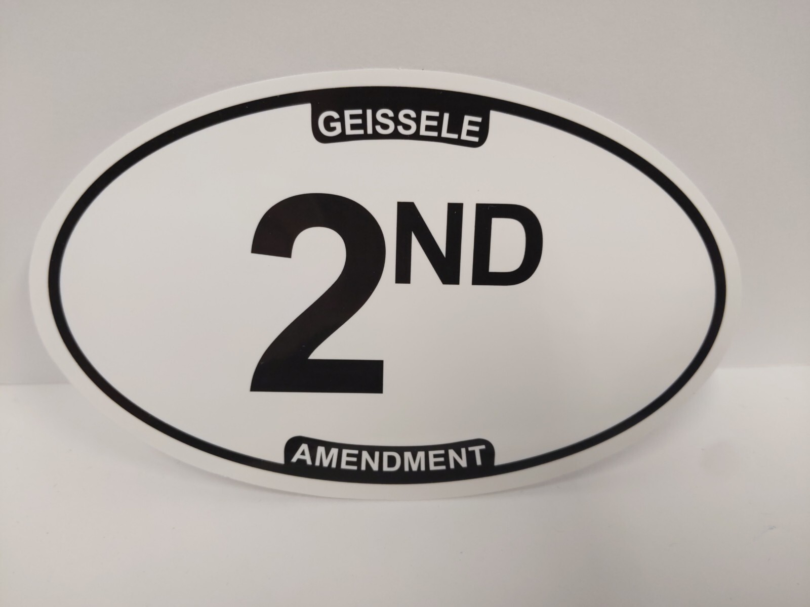 Geissele 2nd Amendment Logo Sticker Decal Vinyl Authentic 5.25" x 3.25 ...