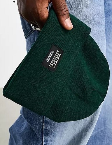 WeSC Puncho Knit Beanie Nunter Green | eBay