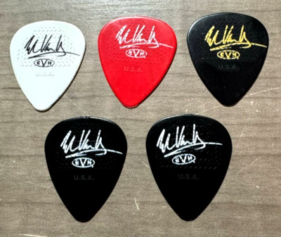 5 Different Eddie VAN HALEN Signature Guitar Picks! With impressed ...