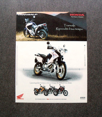 [GCG] I572 - Advertising Pubblicità - HONDA TRANSALP , RIPRENDI IL TUO ...