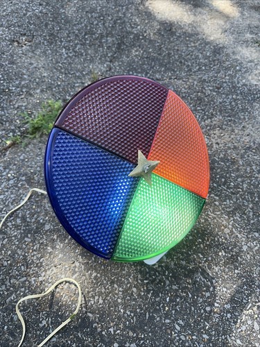 Vintage Motorized Rotating Projector Color Wheel Aluminum Christmas ...