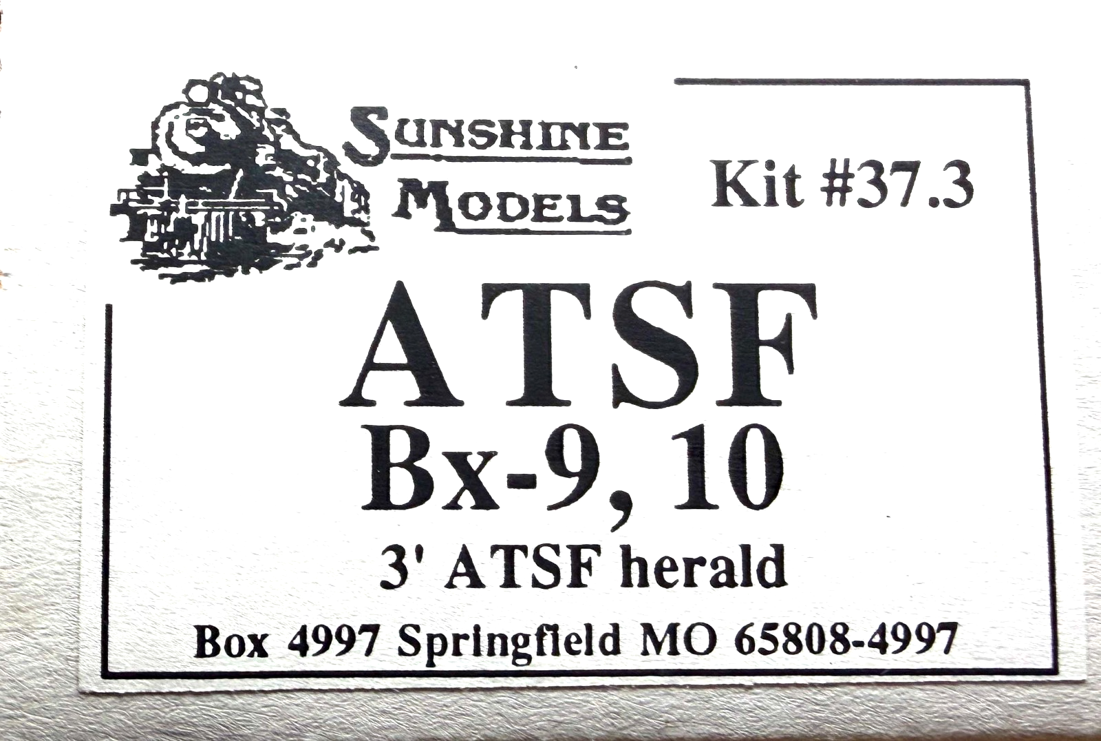 HO SUNSHINE MODELS 37.3 BX-8 KIT ATSF 3' ATSF HERALD | eBay