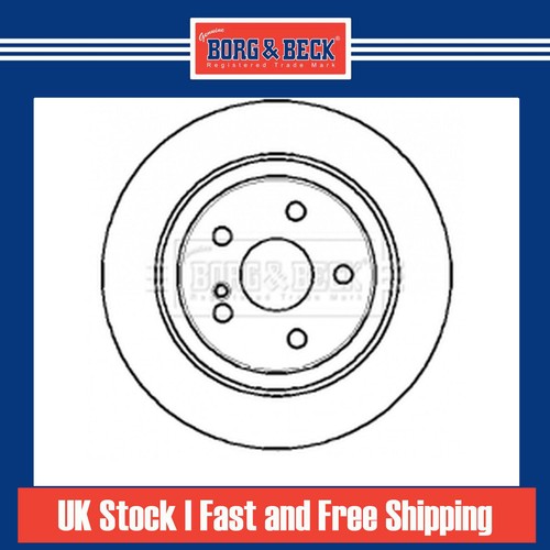 2x Brake Discs Solid For Mercedes S-Class W220 S 350 4matic Borg Rear ...