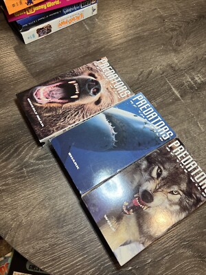 lot of 3 Time Life Movies VHS VCR “Predators of the Wild” grizzly shark ...