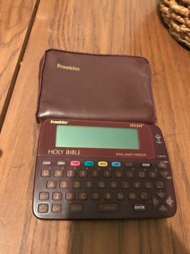 Franklin Electronic Bookman Holy Bible Model KJB 640 King James Version ...