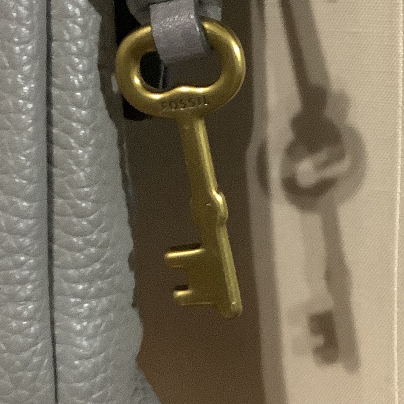 Fossil Kinley Grey Pebble Leather Crossbody to Shoulder Bag 13x10 Clean ...