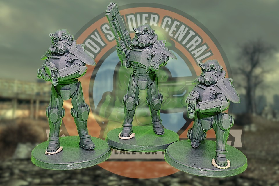 Fallout Toy Soldiers - Power Armor Brotherhood of Steel Miniatures ...