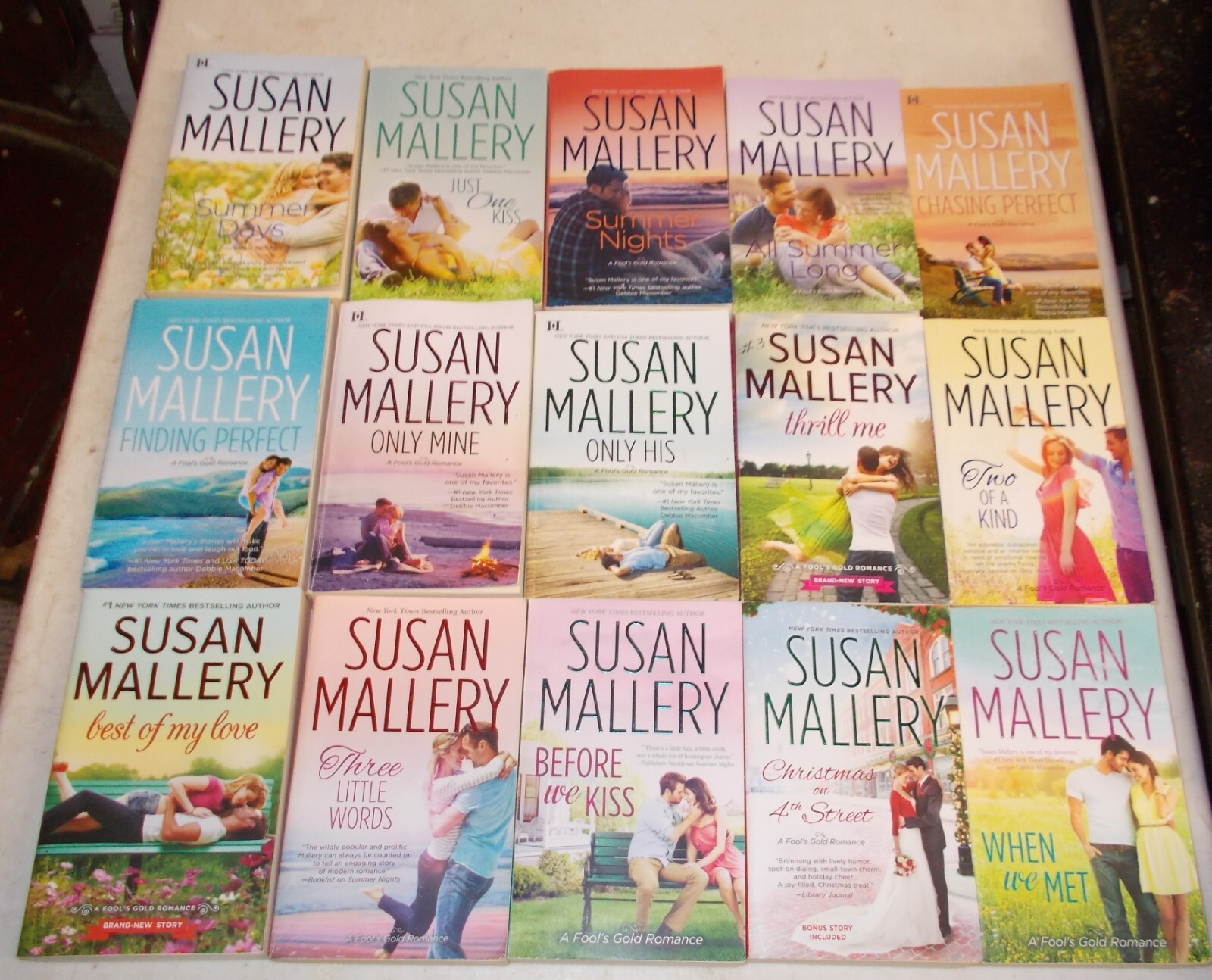 Lot Of 15 Susan Mallery A Fool's Gold Series: Summer Nights, All Summer ...