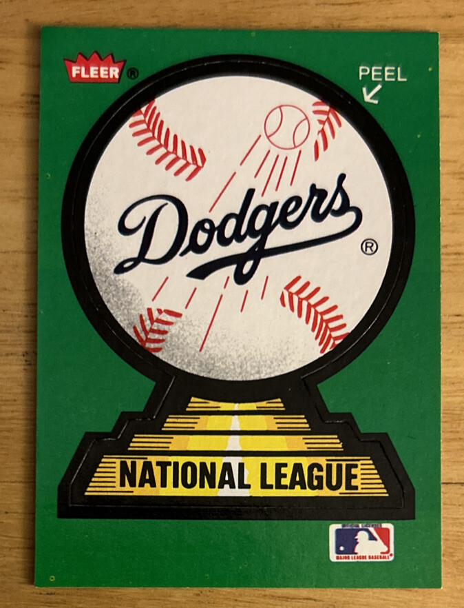 1989 Fleer Dodgers Baseball Sticker Card Dodger Stadium History Mid ...