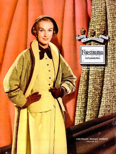 1940s-1950s Women's Fashion Ads Vintage Business Suit Office Art ...