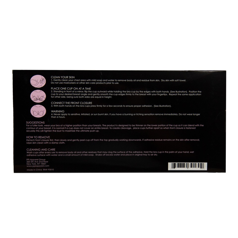 Strapless Backless Mocha Bras MochaBra-with Silicone Adhesive Cups A, B ...