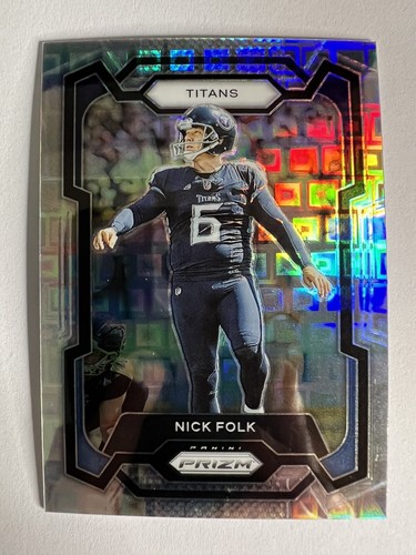 2023 Panini Prizm NICK FOLK Titans #208 Premium Pandora 308/400 | eBay