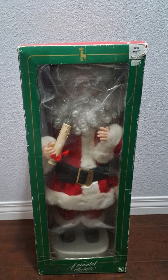Christmas Mr. Santa Claus 24" Vintage 1990’s Animated Collectible ...
