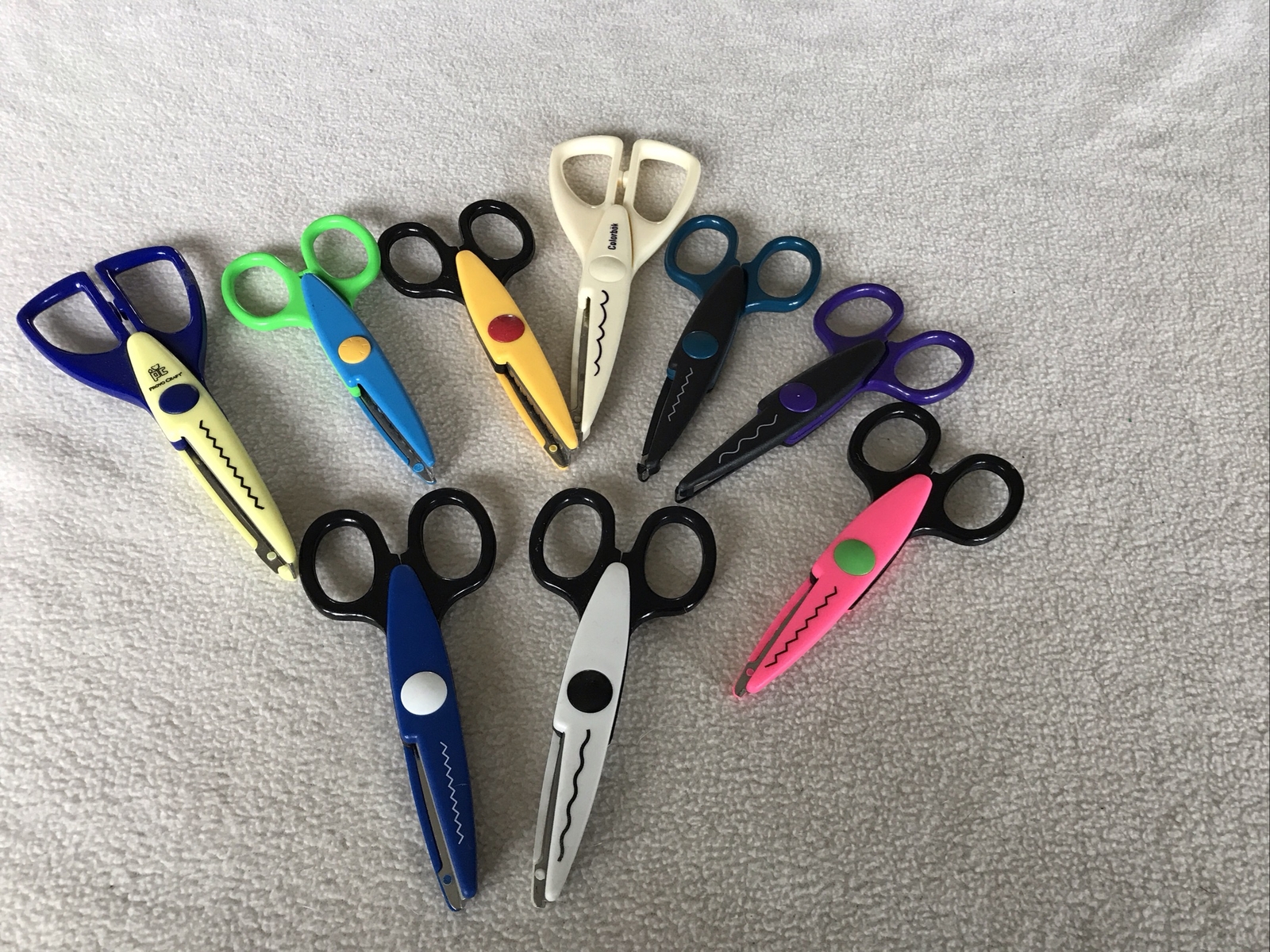 Decorative Edge Craft Scissors Fun Paper Edgers Mixed Lot #9 Colorbok ...