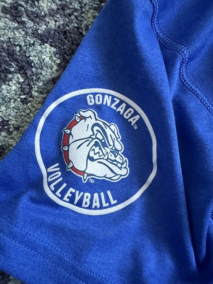 Women’s Nike Dri-Fit Gonzaga Bulldogs Shirt - Large - Blue With Logo ...