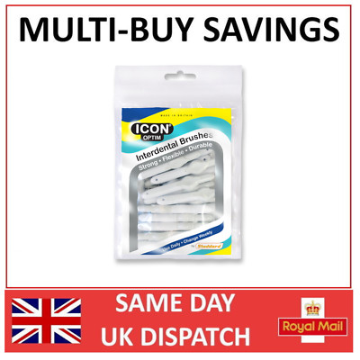 Stoddard Icon Optim standard Interdental Brush 25 Brushes Pack | White ...