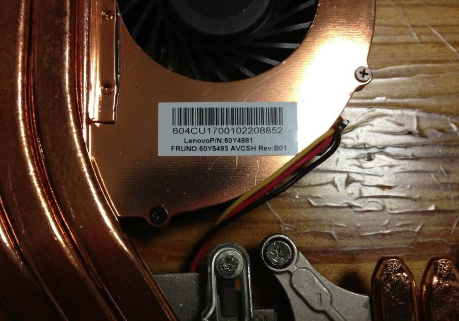 FOR LENOVO ThinkPad W510 Fan Radiator 60Y4981 | eBay