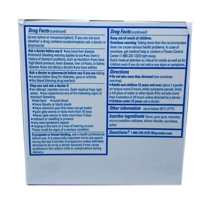 BC Max Strength Headache & Pain Relief Powder (NSAID) Lemonade 16ct EXP ...