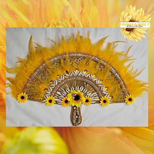 Oshun Fan Abanico para Ochun Yoruba Santeria Religion Altar IFA Orisha ...