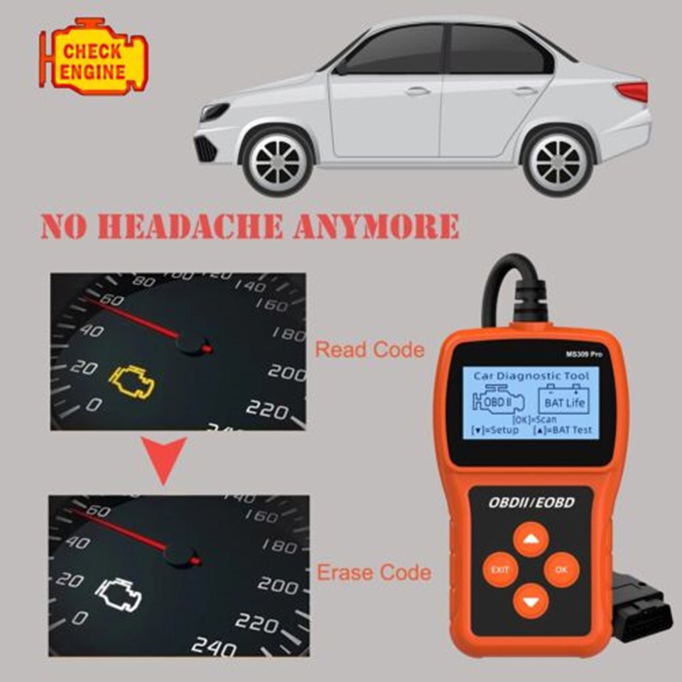 OBD2 Car Scanner Fixd Code Reader Engine Battery Automotive OBD ...