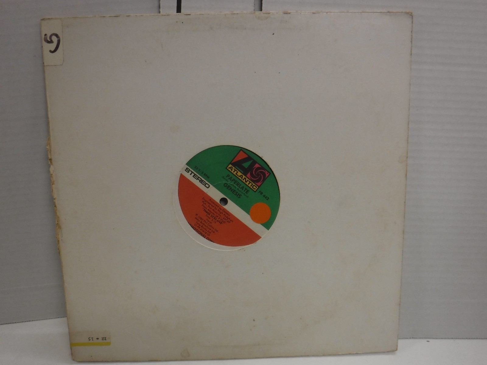 Genesis Paperlate Atlantic Records PR-442 Promo 071516DBE | eBay
