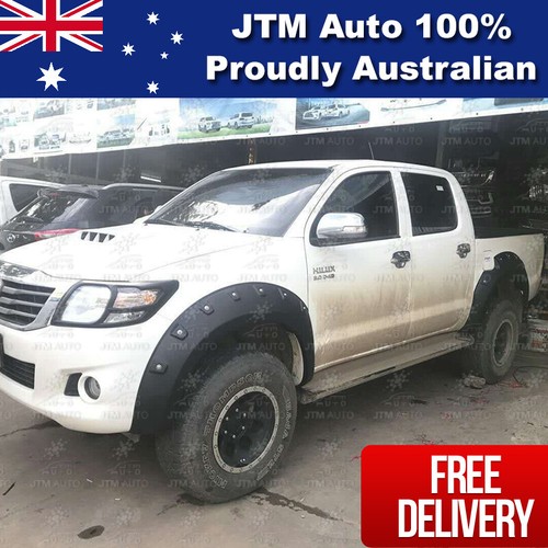 Wrinkle Matt Black Fender Flares Wheel Arch To Suit Toyota Hilux VIGO ...