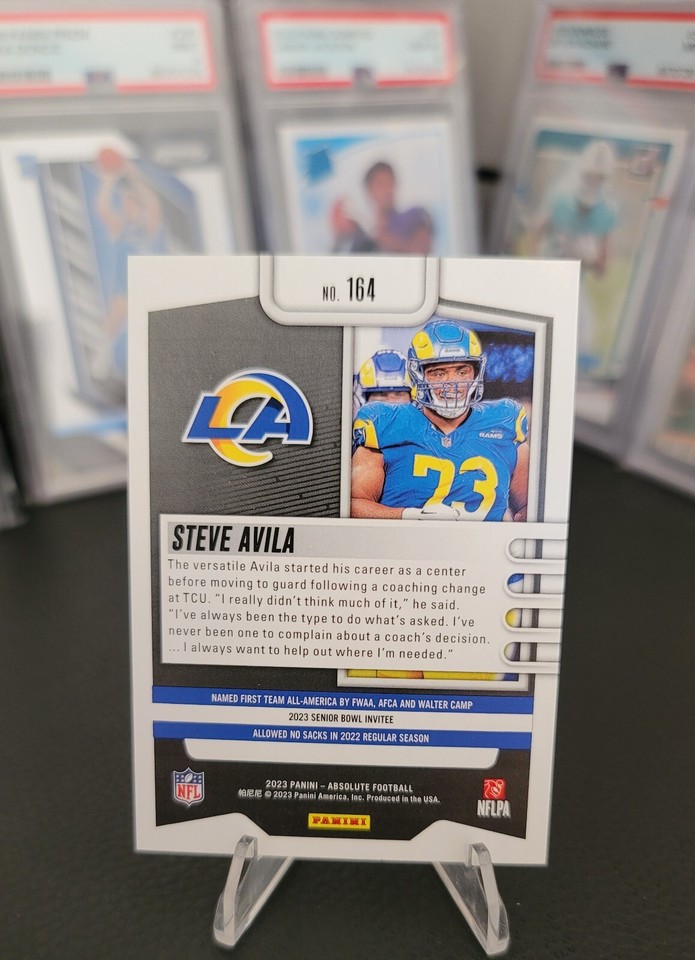 2023 Panini Absolute Football #164 Steve Avila RC Rookie Card Los Angeles Rams | eBay