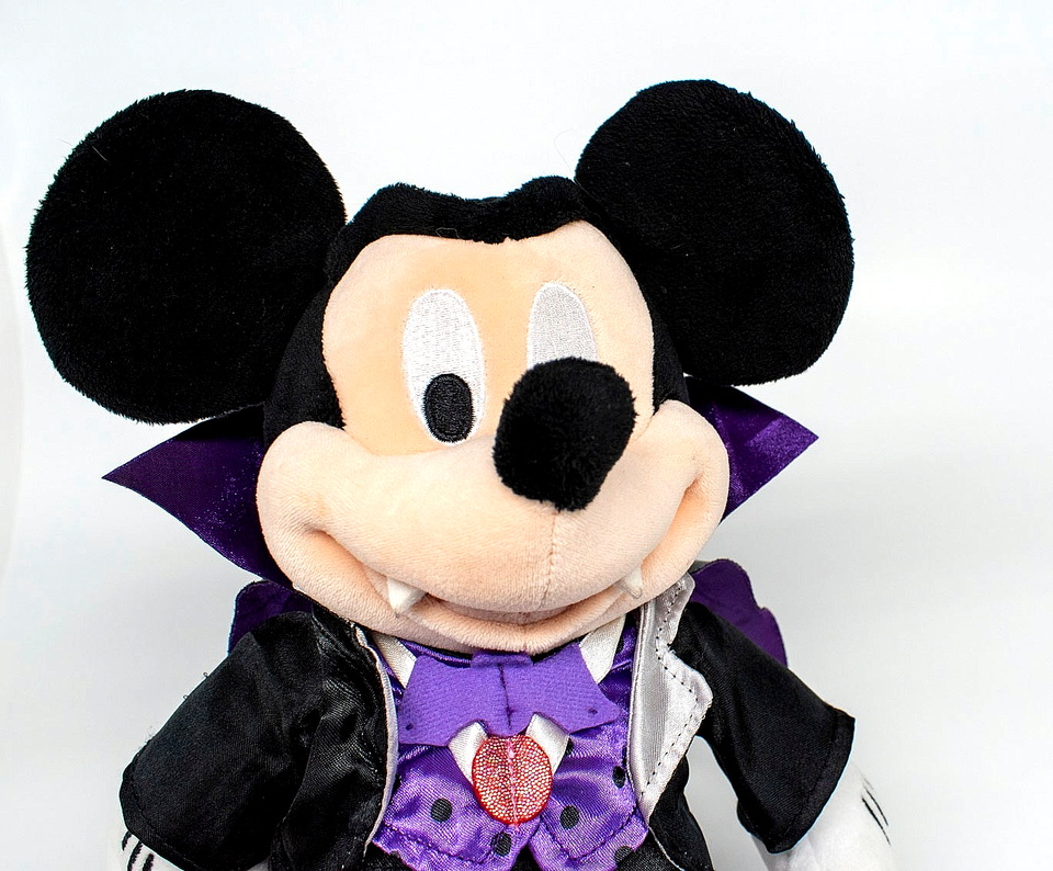 Halloween Mickey Mouse Werewolf & Dracula Vampire Disney Store 15" Set ...
