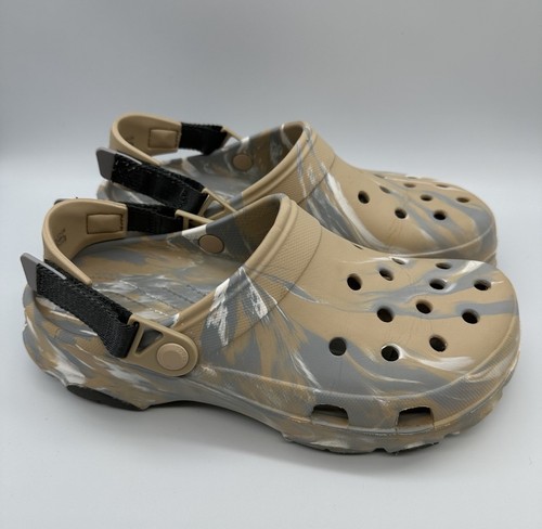 Crocs All Terrain Marbled Tan Tie Dye Clogs Slip On Sport Mode M 9 / W ...