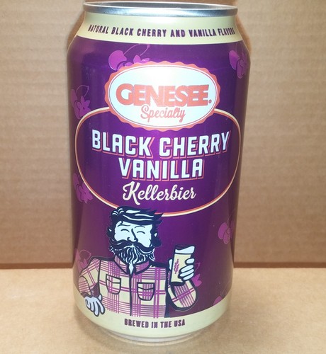 Genesee Black Cherry Vanilla Kellerbier 12 oz. beer can - Rochester, NY ...