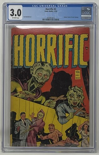 Horrific #2 (1952) ⭐ CGC 3.0 ⭐ Rare! Pre-Code Horror Golden Age Comic ...