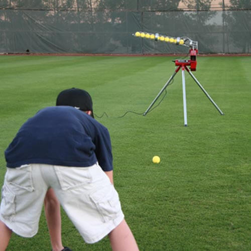 Variable Speed 52 MPH Real Baseball Pitching Machine with Auto Ball ...
