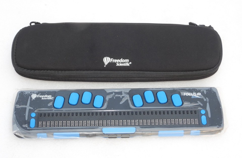 NOS FREEDOM SCIENTIFIC FOCUS40B BLUE 5TH GEN PORTABLE BRAILLE DISPLAY ...
