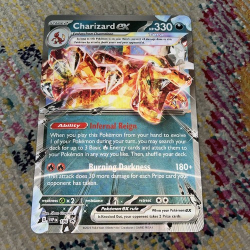JUMBO Lenticular Charizard ex 054/091 Box Exclusive Promo Pokemon New ...
