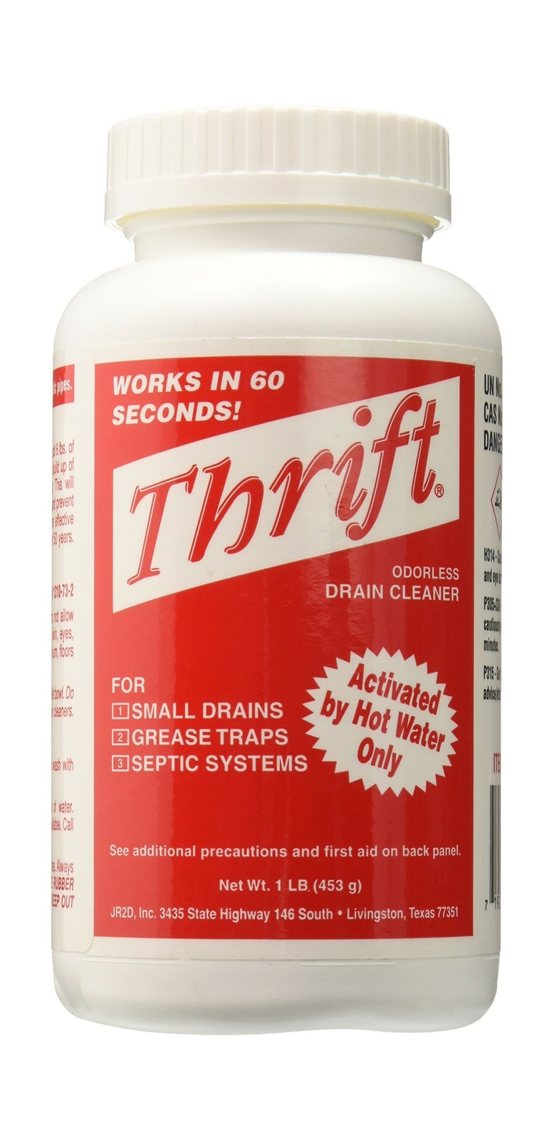 Thrift Alkaline Based 1-Pound Granular Drain Cleaner Durable Premium ...