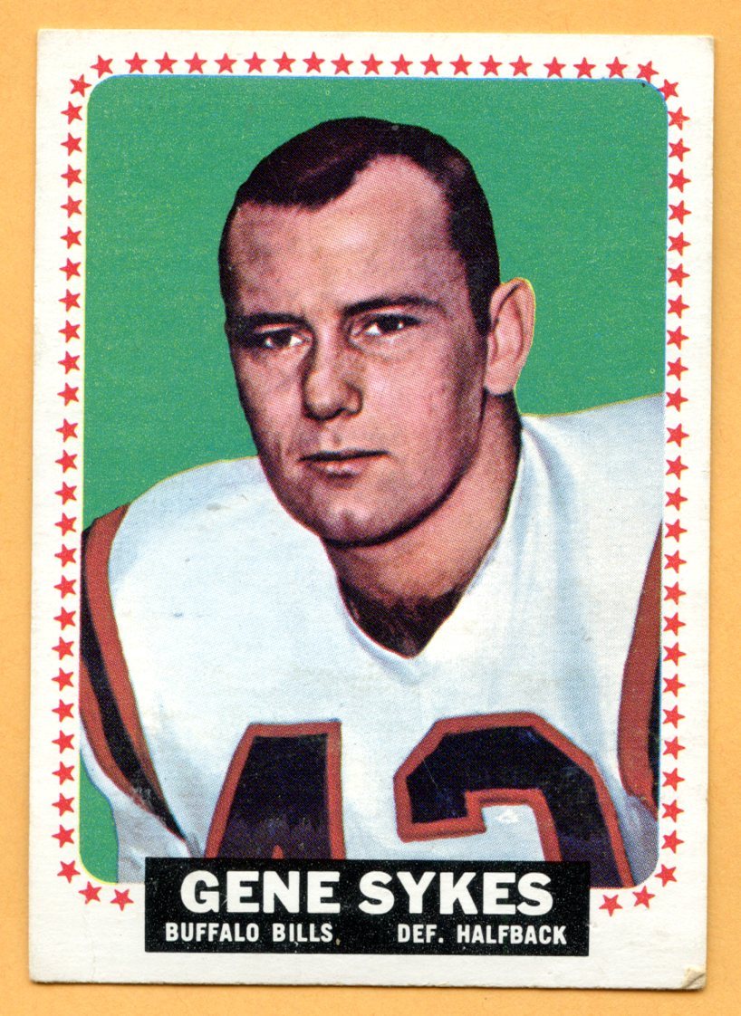 1964 Topps Football # 40 Gene Sykes (VG) Box 701 -- Buffalo Bills | eBay