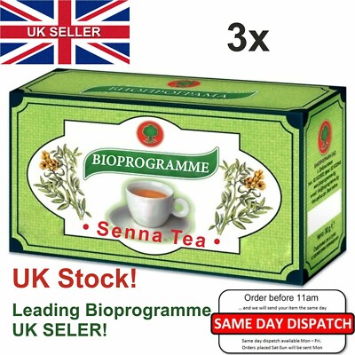 SENNA TEA - 3 x BOX 100% Natural product /Colon Cleansing /Detox/ UK ...
