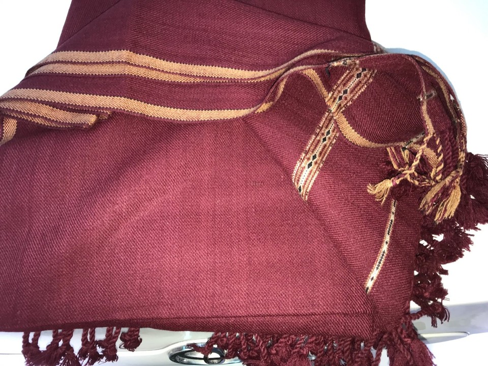 AFGHAN PATOO BLANKET WOOL SHAWL PATU LONG SCARF WRAP PASHTUN THICK MENS ...
