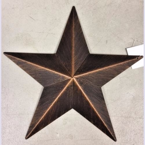 9" BARN STAR METAL ART RUSTIC BRONZE WESTERN HOME DECOR RUSTY ART | eBay
