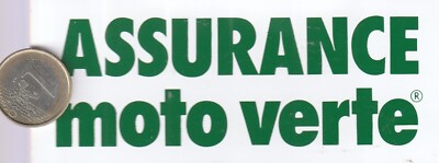 AUTOCOLLANT. Moto. ASSURANCE MOTO VERTE | eBay