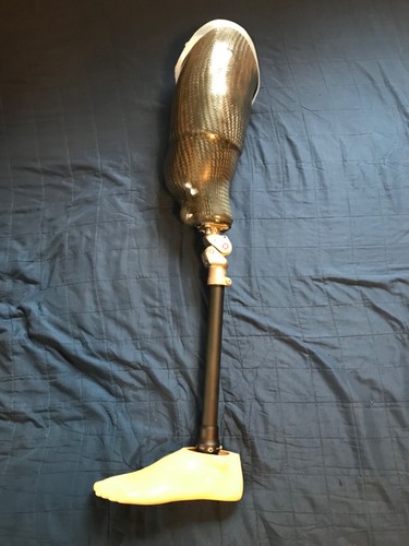 *PRICE REDUCED BRAND NEW Prosthetic leg- Titanium shaft with real ...