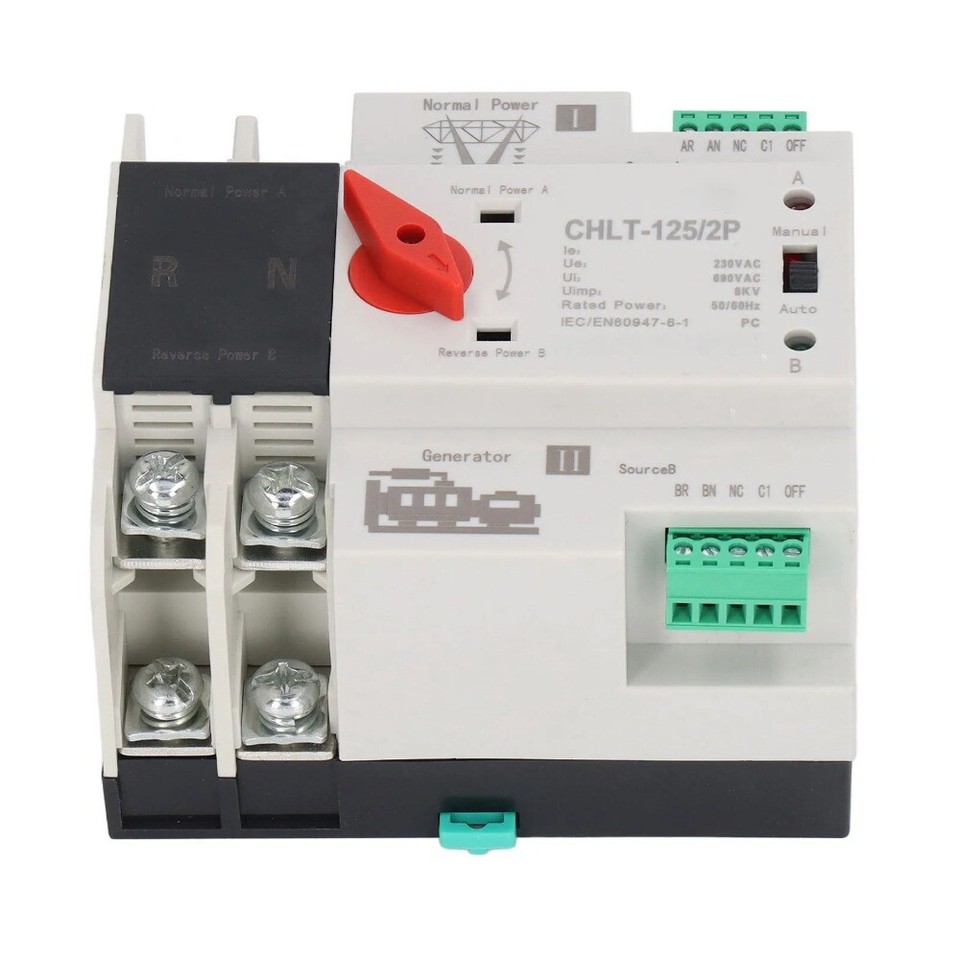 Dual Power Automatic Transfer Switch Flame Retardant Dual Power Switch ...