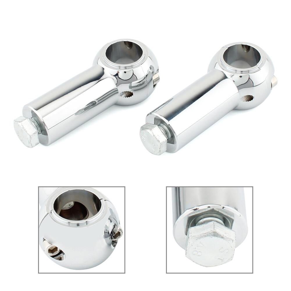 3" Handlebar Clamp Riser Rise Bar For Harley Davidson Cruisers Choppers ...