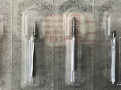 NTI KERR AXIS Dental Diamond Burs 856-016M 5/pk Round End Taper Medium ...