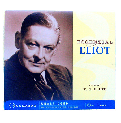 T.S. Eliot - Read By TS Eliot - Rare "Essential Eliot" CD - Brand New ...