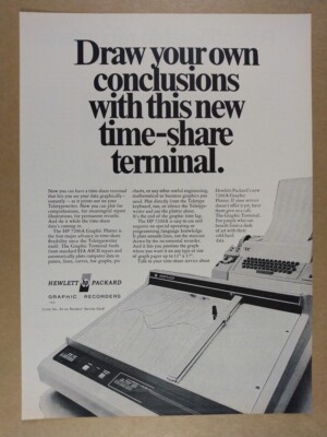 1970 Hewlett-Packard HP 7200A Graphic Plotter vintage print Ad | eBay