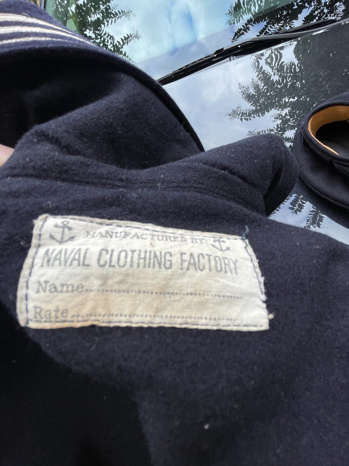 Vintage WWII US Navy Cracker Jacket Wool Sailor Hat And Wool Military ...